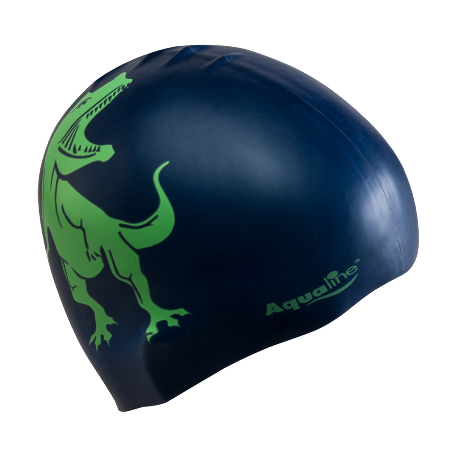 Dinosaur Silicone Swim Cap | T-Rex Print | Kids & Adults | Aqualine AU